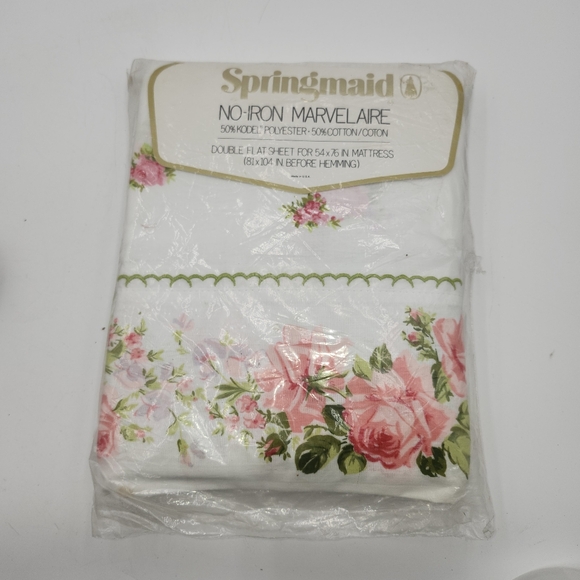 Springmaid | Bedding | Vintage Springmaid Flat Sheet No Iron Marvelaire ...